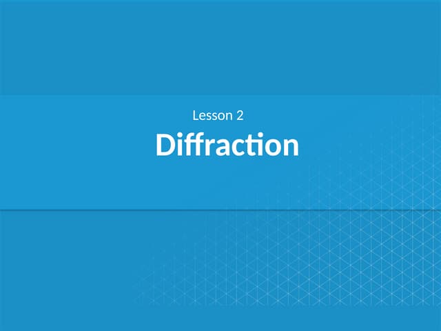 Physics Investigatory project on Diffraction | PDF