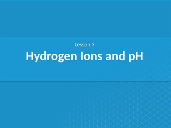 Ph and POH | PPT | Chemistry | Science