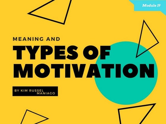 Motivation in Learning | PPT