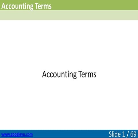 Accounting Terms | PPTX