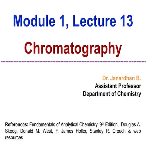 Module 1, Chromatography for Civil Engineering.pdf