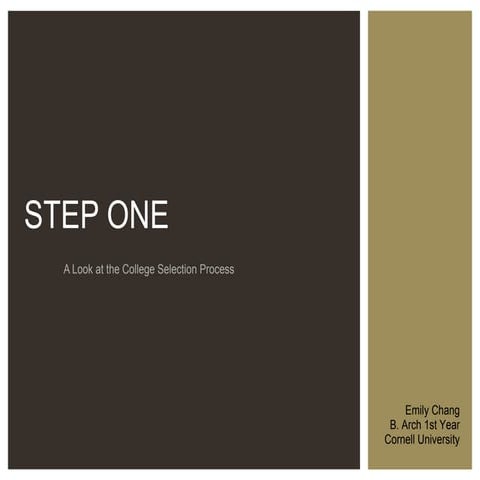 Lynbrook | Module #1: A Look at the College Selection Process | PPT