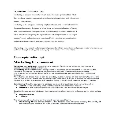 Module 1 course 1 mysore university pgdmm | DOCX