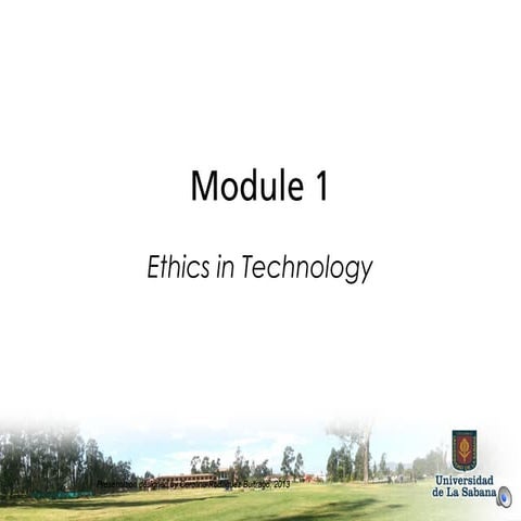 Module 1 ethics in technology | PPT