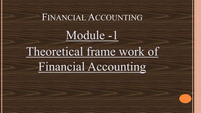 Chapter 1: Fundamentals of Accounting | PPTX
