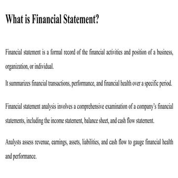 What is Financial Statement in Accounts1 | PPT