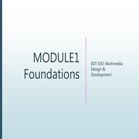 Module 1 Foundations Lecture (1) | PPTX