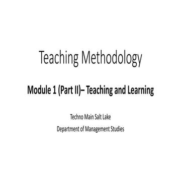 Module 1(II)_Teaching and Learning.pptx