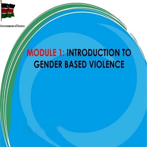 Module 2: Defining Gender-based Violence (GBV) | PPTX