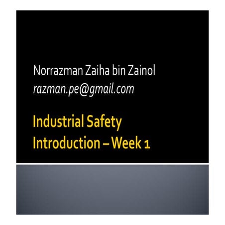 Module 1 Introduction to Industrial Safety | PDF