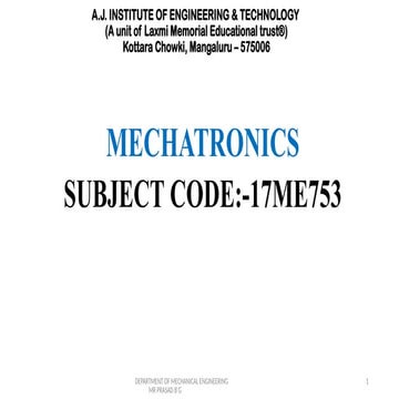MODULE 1 INTRODUCTION TO MECHATRONICS.pptx