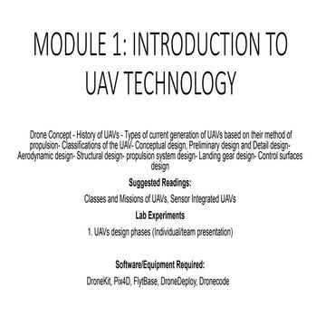 MODULE 1 INTRODUCTION TO UAV TECHNOLOGY.pptx