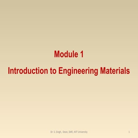 introduction to engg materials | PPT | Geology | Science