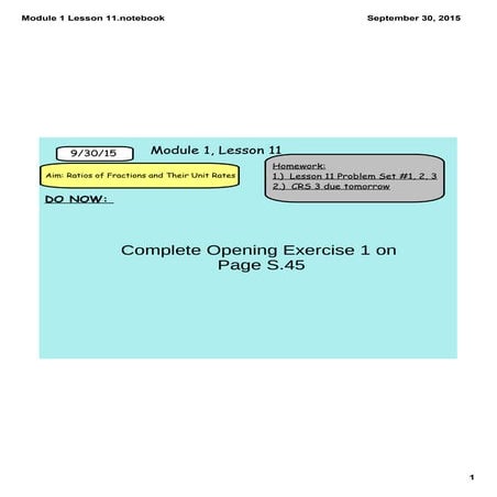 Module 1 lesson 11 | PDF