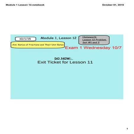 Module 1 lesson 12 | PDF
