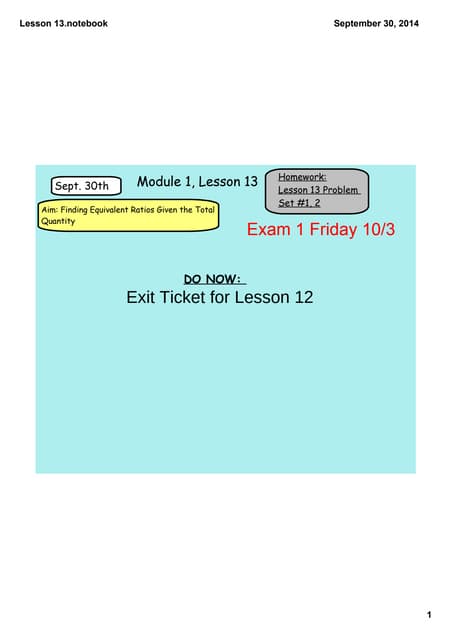 Module 1 lesson 14 | PDF
