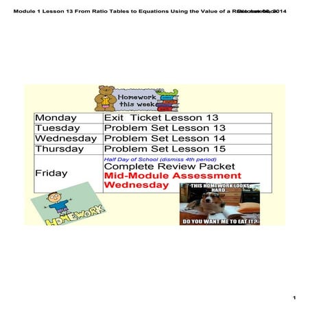 Module 1 lesson 11 | PDF