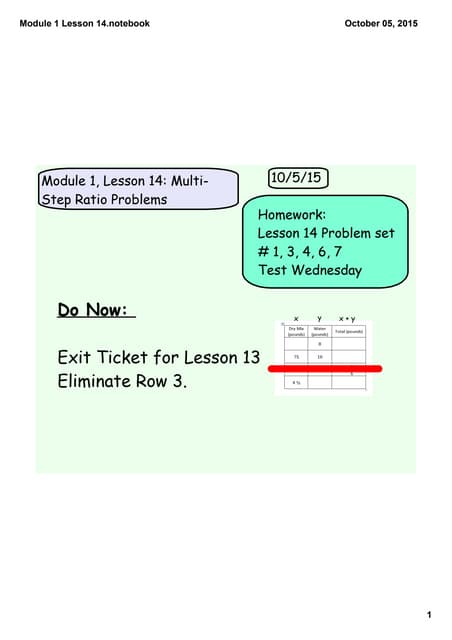 Module 1 lesson 15 | PDF