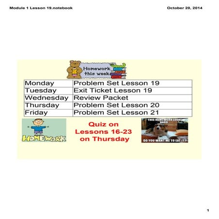 Module 1 lesson 19 | PDF