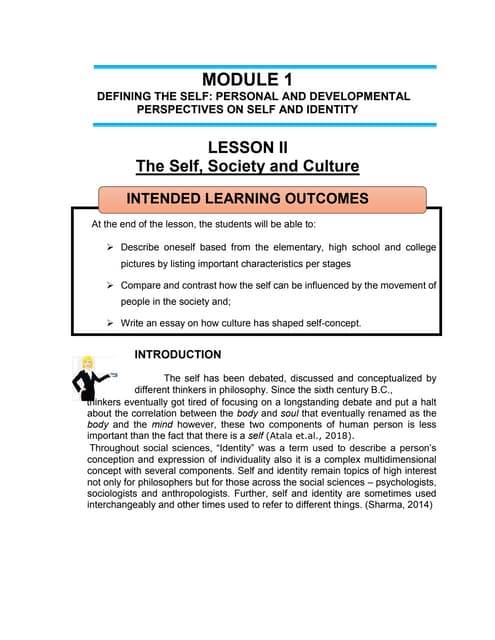 The Self ,Society and Culture | PPTX