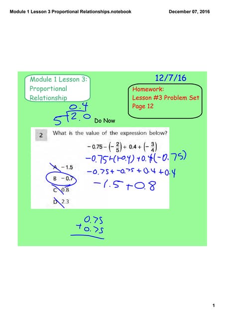 Module 8.2 lesson 9 angles associated with parallel lines notes | PDF
