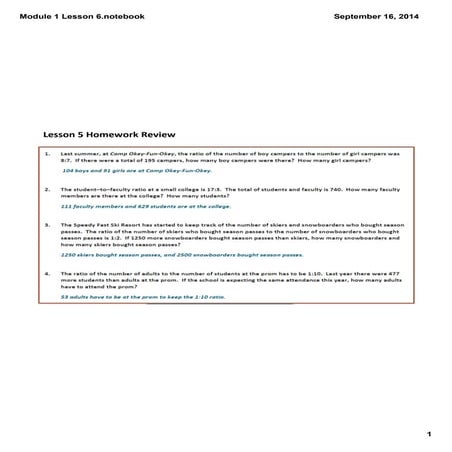 Module 1 lesson 6 | PDF