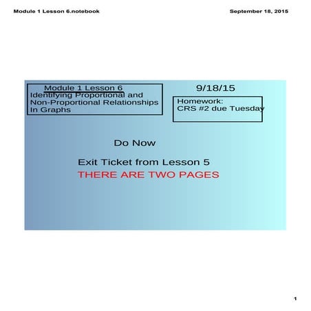 Module 1 lesson 5 | PDF
