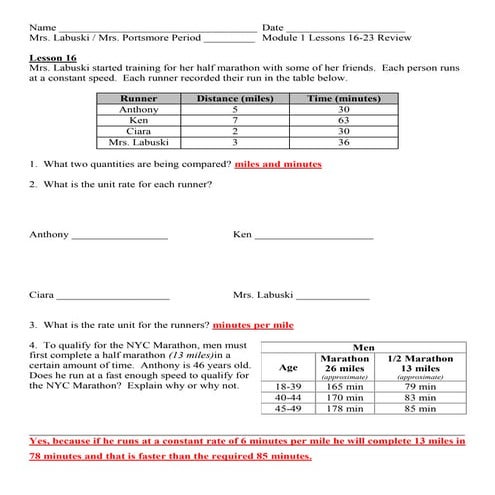 Module 1 lessons 16 23 review | DOCX