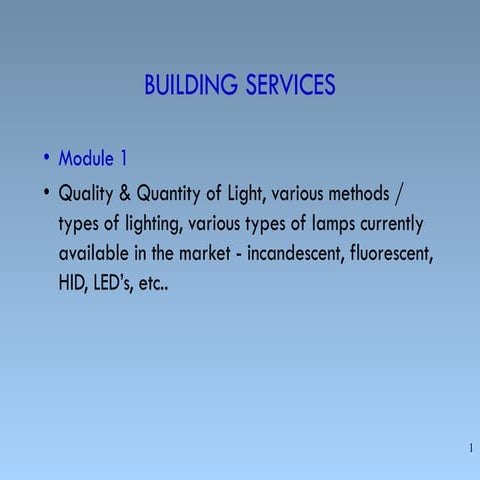 Illumination, Lighting | PPTX