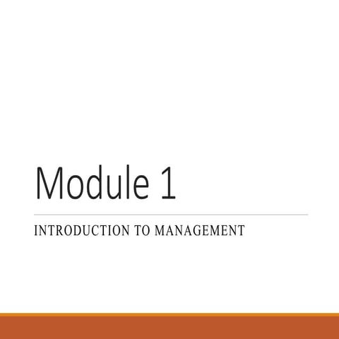 introduction to management in principles of management | PPT