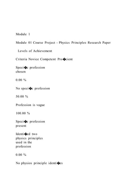 Module 1 module 01 course project physics principles rese | PDF Module 1 module 01 course project physics principles rese | PDF