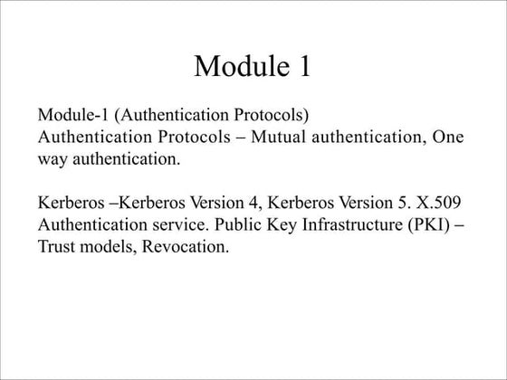 Kerberos | PPT