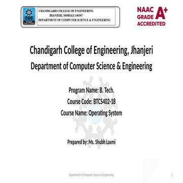Student manual CSBS (2).pdf for operating systems lab | PDF