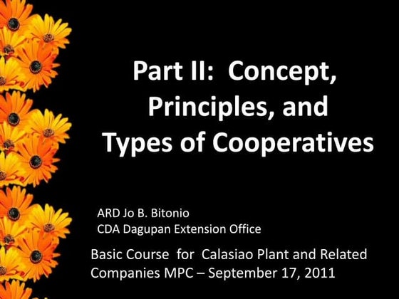 Principles and objectives of cooperatives | DOCX | Business | Business ...