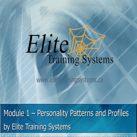 Module 1 – Personality Patterns And Profiles | PPT