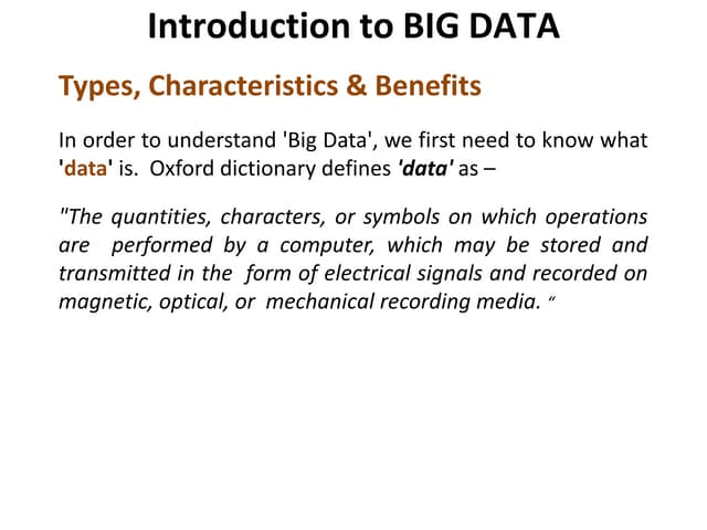Module 1 Ppt Big Data Analytics Notes For Mca Ppt Databases Computer Software And Applications