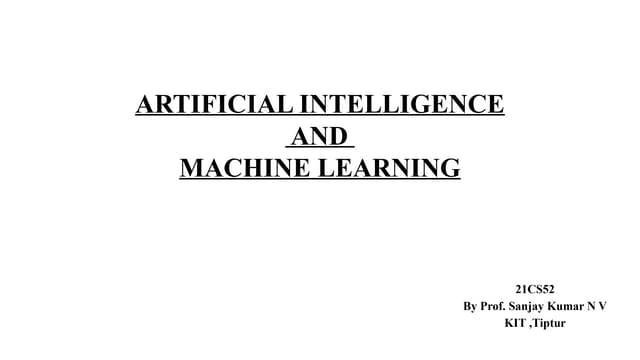 Introduction to Artificial Intelligence and History of AI | PPTX