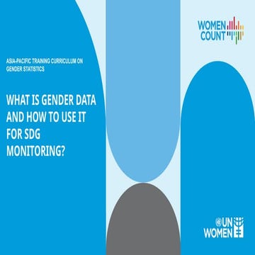 Gender indicators and sex disaggregated data | PPTX
