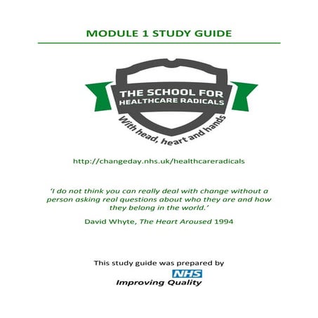 Module 1 study guide - change starts with me | PDF