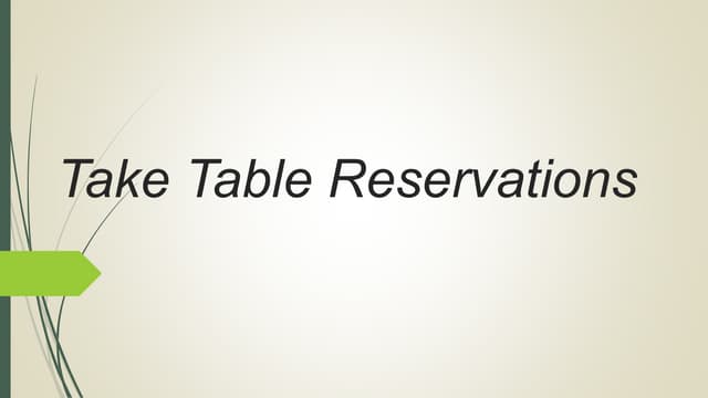 FBS-WEEK-1 Take Table Reservations_ docx | DOCX