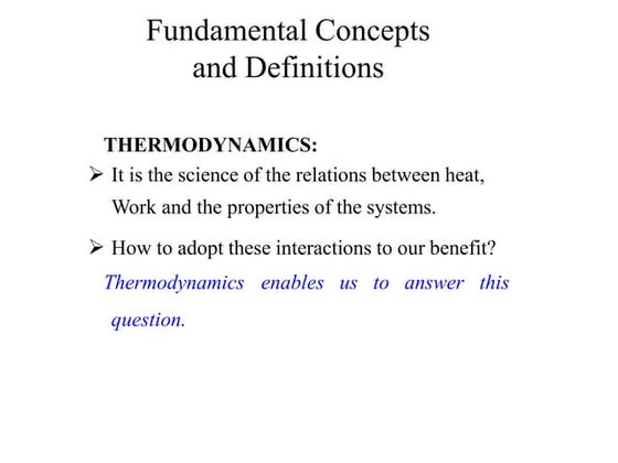 Introduction to thermodynamics | PPTX