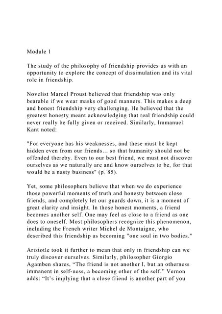 FRIENDSHIP by Joseph Addison Subtitle: A Reflection on the Qualities ...