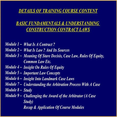 Module 1 - What Is A Contract ? | PPT