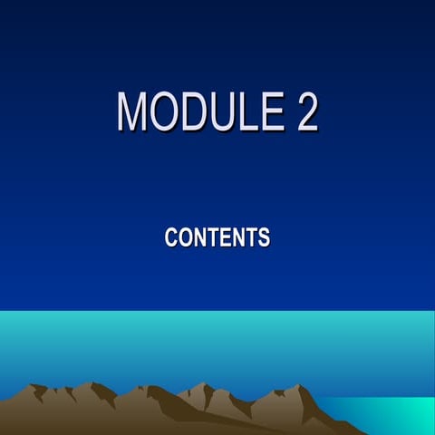 Module 2 | PPT