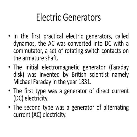 DC Generators | PPT