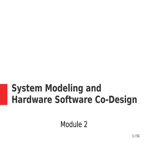 System Modeling And Hardware Software Co Design Pdf