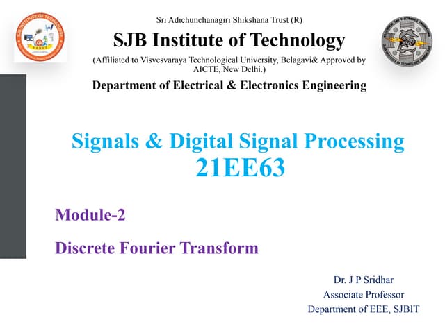 Discrete Fourier Transform | PPTX