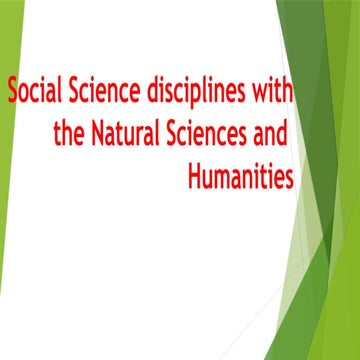 Discipline and Ideas in the Social Sciences | PPTX