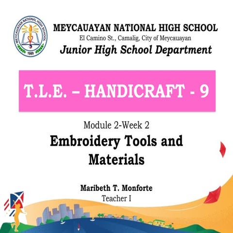 K-12 Module in T.L.E. Grade 8 Second Grading (Handicrafts) | PDF