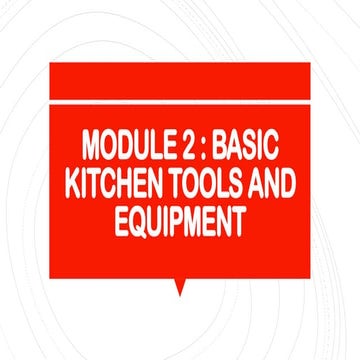 Large Equipment in the Kitchen | PPTX